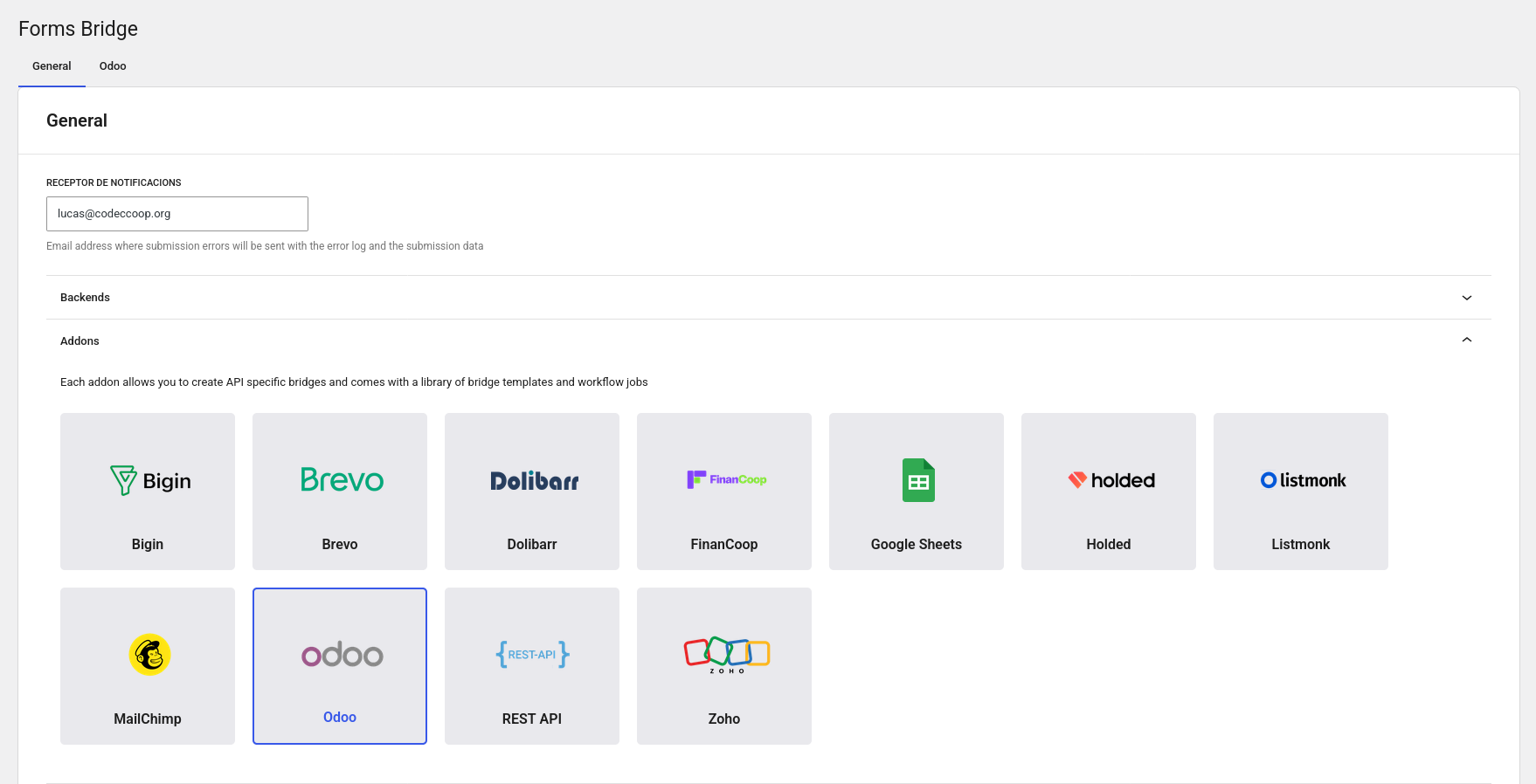 Using the Odoo quotations template - Forms Bridge